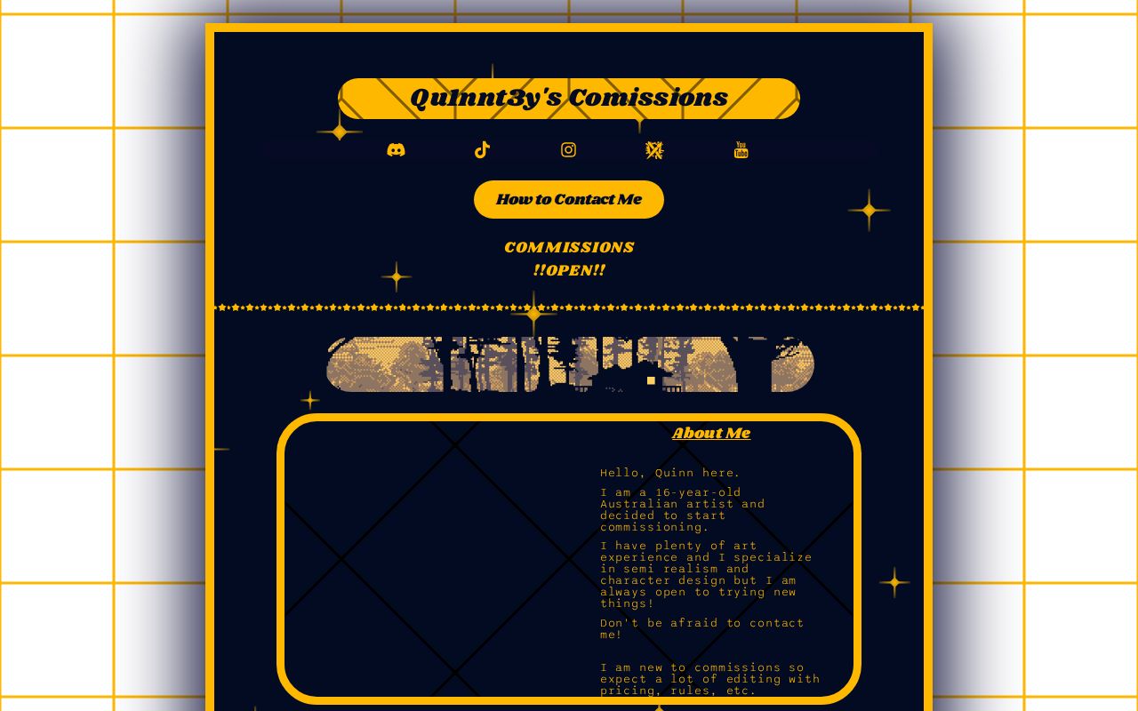 Qu1nnt3y's Art Comms card